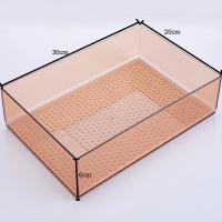 China 10x10 Clear Kitchen Drawer Organizer Plastic Storage Organizer For Cabinet for sale