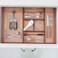 China 10x10 Clear Kitchen Drawer Organizer Plastic Storage Organizer For Cabinet for sale