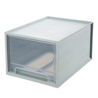 China PP Sterilite 3 Drawer Medium Countertop Unit White With Drawers Clear for sale