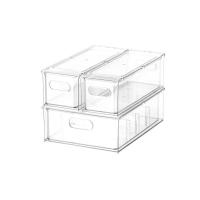 China Thick 0.5mm Clear Bathroom Storage Containers Plastic Drawer Organizer for sale