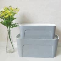 China Hot Selling Plastic Bins Box Organizer Box Storage with Lid for sale