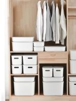China Injection Plastic Storage Organizer Pink Plastic Storage Boxes With Lids for sale