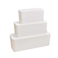 China White USB Hub Cable Organizer Box PS Cable Management Box Wall Mount for sale