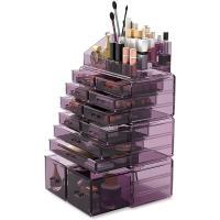 China 16In Extra Large Acrylic Makeup Organizer Acrylic Makeup Storage Drawers for sale