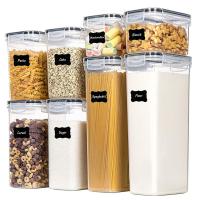 China Hot Sale Food Containers Plastic Airtight Jar Sugar Bowl Various Capacities Custom Logo Accept for sale