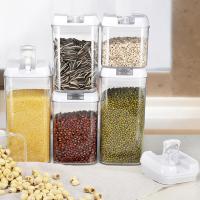 China 0.5L 0.8L 1.2L Sealed Food Containers PS PP ABS Plastic Kitchen Organizer for sale