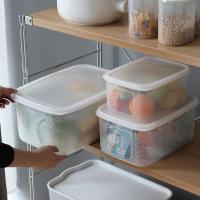 China 15.5L 9.6L 5.2L Fridge Freezer Storage Boxes Plastic Kitchen Organizer for sale