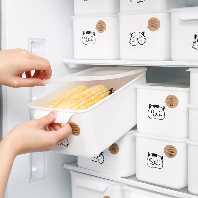 China 2.6L 3.3L 4.7L Freezer Vegetable Storage Box For Fridge Refrigerator for sale