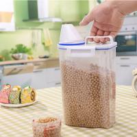 China 4lbs Airtight Rice Containers 2.5L 3L Plastic Kitchen Organizer for sale