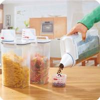 China 4lbs Airtight Rice Containers 2.5L 3L Plastic Kitchen Organizer for sale
