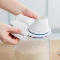 China 4lbs Airtight Rice Containers 2.5L 3L Plastic Kitchen Organizer for sale