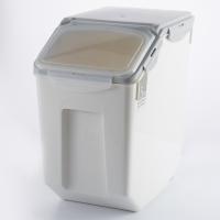 China 10kg rice box rice clear plastic square storage container pet food container for sale
