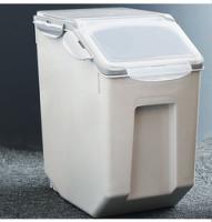 China 10kg rice box rice clear plastic square storage container pet food container for sale