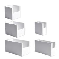 China Japanese style  white plastic storage box set home kitchen office organizer space saver for sale