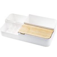 China Sustainable Rectangle Makeup Organiser Box Cosmetic Storage Box Organizer for sale