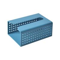 China Silk Screen Plastic Kleenex Holder Pink Blue PS Facial Tissue Box for sale