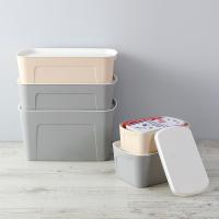 China Hot Selling Plastic Bins Box Organizer Box Storage with Lid for sale