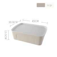 China Good Quality Stackable Storage Box Stocked Plastic Storage Box Costume Color Print Logo Bedroom Organize for sale
