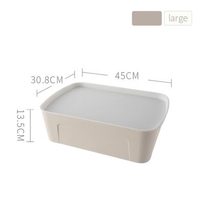 China Good Quality Stackable Storage Box Stocked Plastic Storage Box Costume Color Print Logo Bedroom Organize for sale