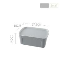 China Good Quality Stackable Storage Box Stocked Plastic Storage Box Costume Color Print Logo Bedroom Organize for sale