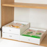 China 30x20x6cm White Drawer Divider Plastic Drawer Organizer Customized for sale