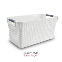 China 14x30cm Plastic Storage Basket Drawer Organizers Rectangle for sale
