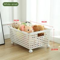 China H30cm Plastic Laundry Hamper With Wheels For Living Room Hotel for sale