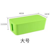China Cord Organizer Box Hard PS Green Storage Box For Chargers And Cables for sale