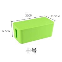 China Cord Organizer Box Hard PS Green Storage Box For Chargers And Cables for sale
