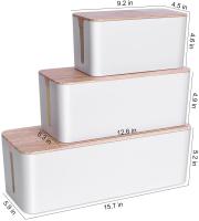 China 5.3*12.6in Power Strip Cable Management Cable Organizer Box For Earphone for sale