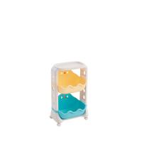 China Removable Plastic Organizer Shelf Candy Color Plastic Rack Shelving for sale
