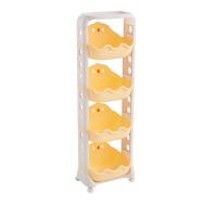 China Movable 62.5cm 2 Layer Stacking Plastic Shelves Sterilite Garage Storage for sale