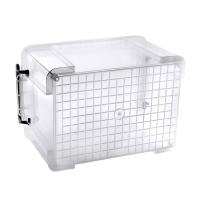 China Collapsible 150l Clear Plastic Storage Bins Transparent Storage Containers for sale