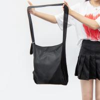 China 5L Collapsible Reusable Shopping Bags Roll Up Recycled White Black for sale