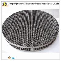 China Structured Packing 304 316 410 for Distillation Column Stainless Steel Metal Vacuum to High Pressure Plate ISO9001:2000 for sale