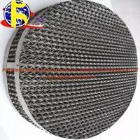 China Structured Packing 304 316 410 for Distillation Column Stainless Steel Metal Vacuum to High Pressure Plate ISO9001:2000 for sale