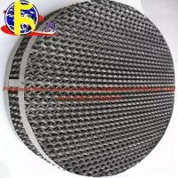 China Packing Distillation Columns Metal Structured Packing Stainless Steel Wire Gauze Packing for sale