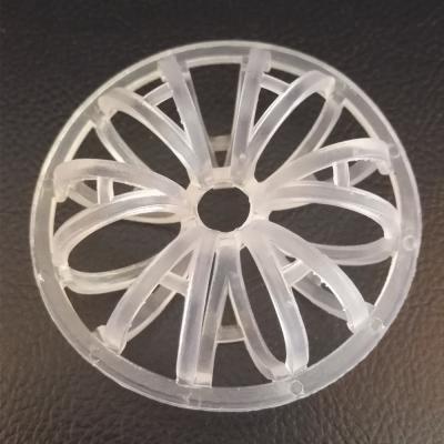China Plastic Random Packing PVC Teller Rosette Ring 47mm For Stripping Service for sale
