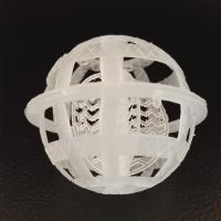 China Openable Plastic Cage Ball Bio Media 50mm For Water Treatment for sale