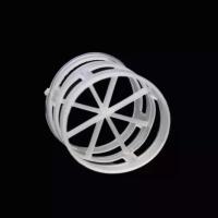 China Plastic polypropylene random packing pall ring for scrubber tower packing for Sewage treatment PP PE RPP PVC CPVC PVDF P for sale