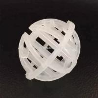 China 25mm, 32mm, 50mm, 90mm PP Plastic Tri-pack Ball 50mm ball type plastic For Liquid Extraction for sale