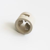 China 16mm 25mm 38mm 50mm Ceramic Pall Ring Tower Packing For Adsorption Column for sale
