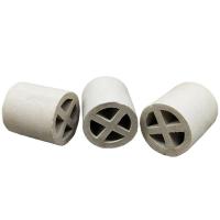 China Ceramic Cross Partition Ring Tower Filter Media Ceramic 50mm 80mm 100mm for sale