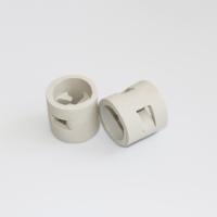 China 16mm 25mm 38mm 50mm Acid Resistant Ceramic Pall Ring Column Packing for sale