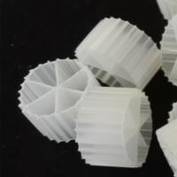 China White Plastic HDPE Aquaculture Filter Media MBBR Carrier Media 16*10mm for sale