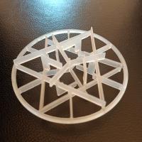 China PP Plastic Random Tower Packing Snowflake Packing Ring 95mm For Air And Water Coolers In Air Separation Plants for sale