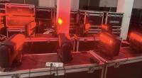 China 6x60W Used Stage Lights Single Face Moving Head Wash Light 3.5 - 45 Degree Zoom DMX512 for sale