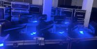China 6x60W Used Stage Lights Single Face Moving Head Wash Light 3.5 - 45 Degree Zoom DMX512 for sale
