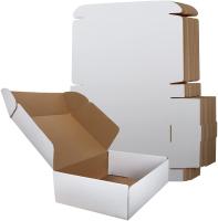 China White Kraft Corrugated Cardboard Shipping Boxes 12x9x3 Inches Mailing Box for sale