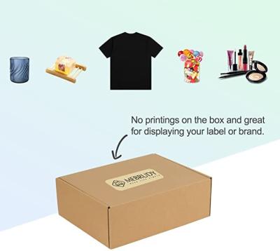 China Custom CMYK Corrugated Mailing Box 12x9x3 Inch for Small Business Simple Mailers Carton for sale